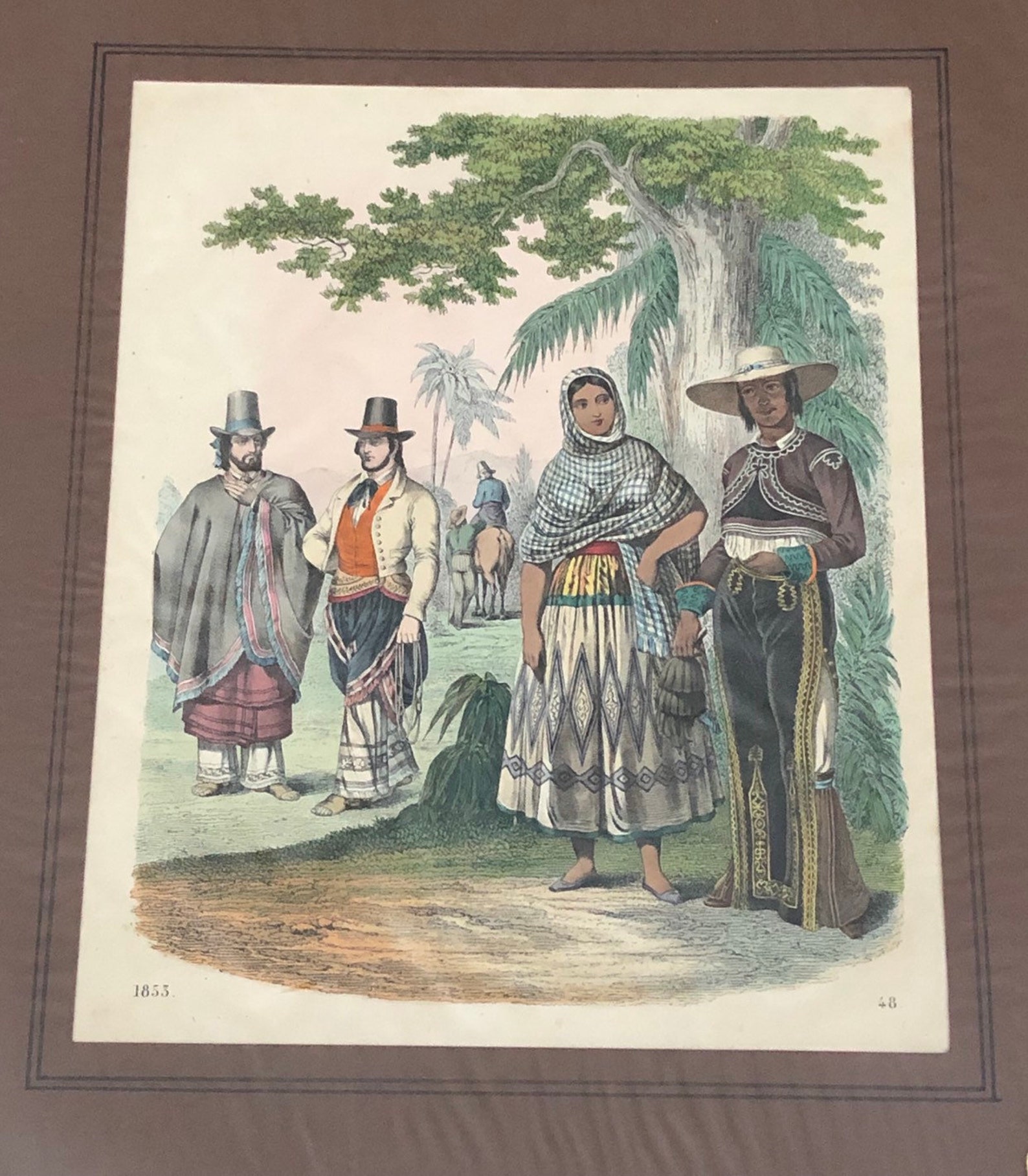 Antique Art Print, Mexico La Plata 1853 - Etsy