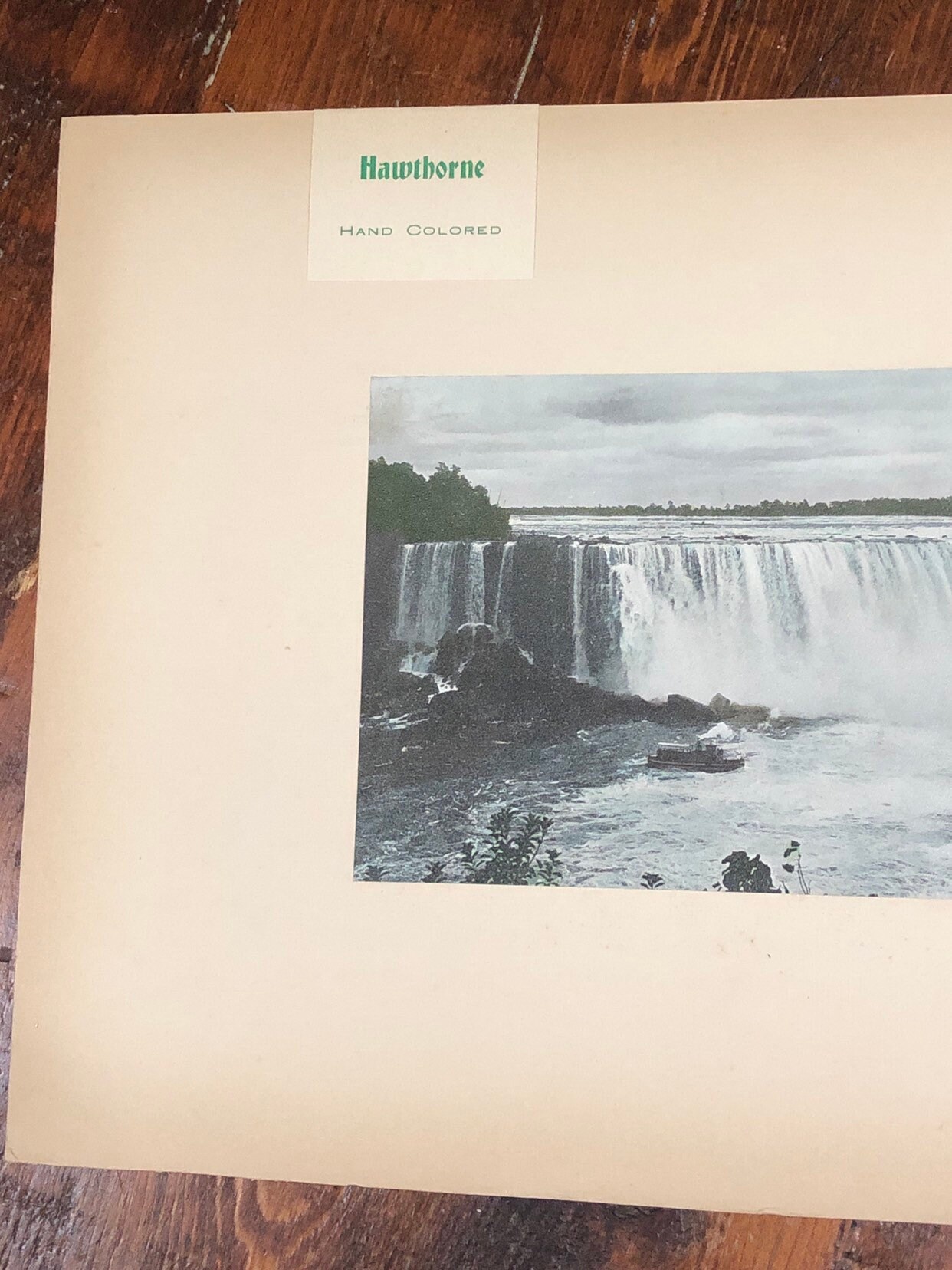 Vintage Waterfall Photo Vintage Hand Tinted Photo - Etsy
