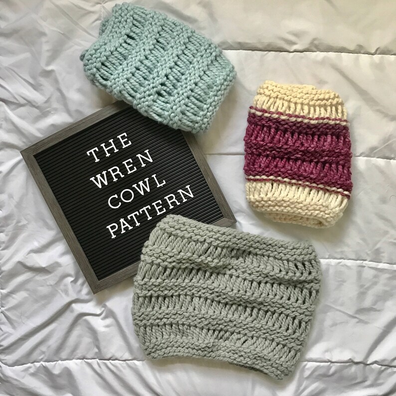 THE WREN COWL Knitting Pattern || Chunky Cowl Pattern || Women's Knit ...