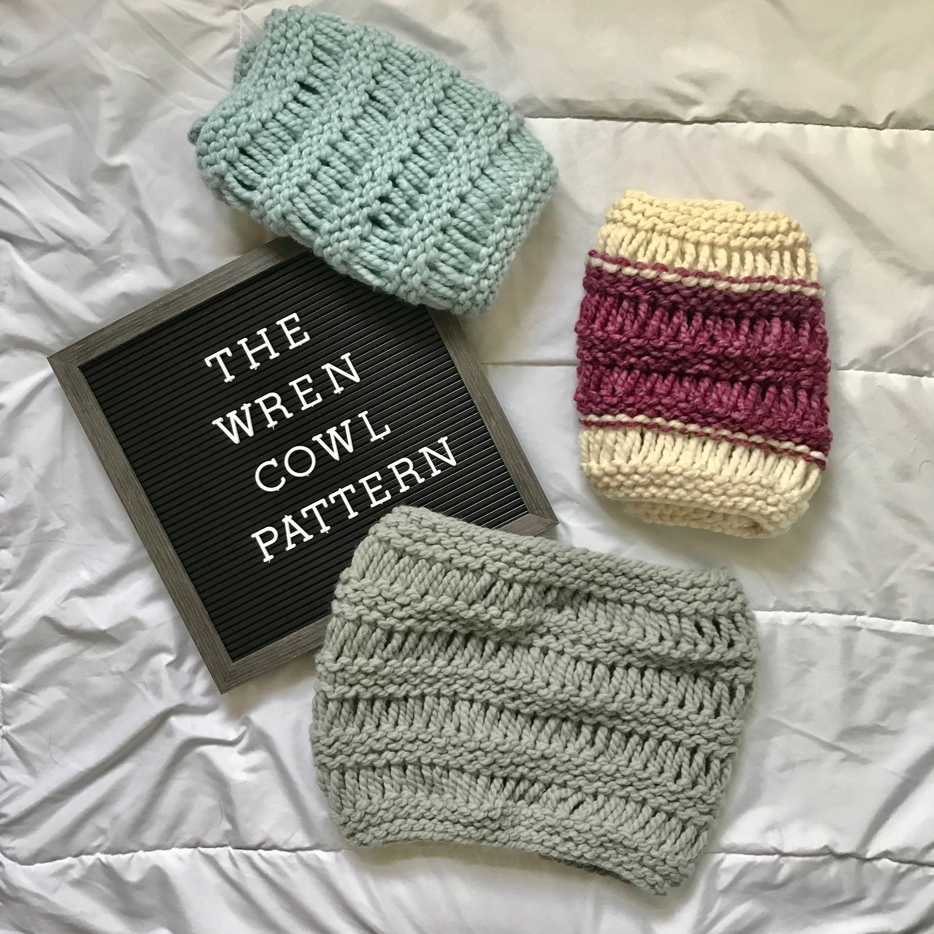 THE WREN COWL Knitting Pattern || Chunky Cowl Pattern || Women's Knit ...