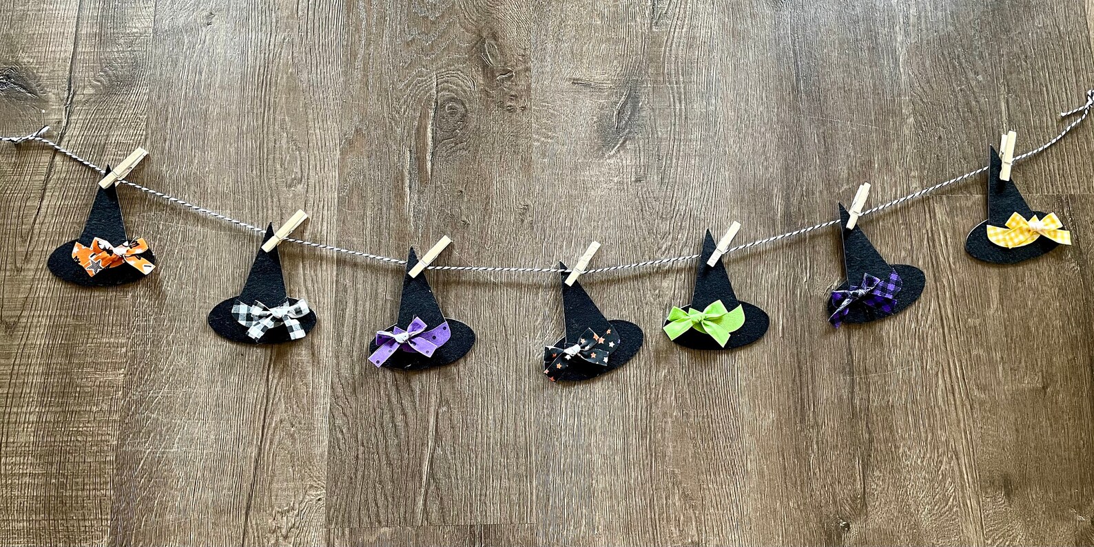 Witches Hat Garland // Halloween Garland // Witch Decor // - Etsy
