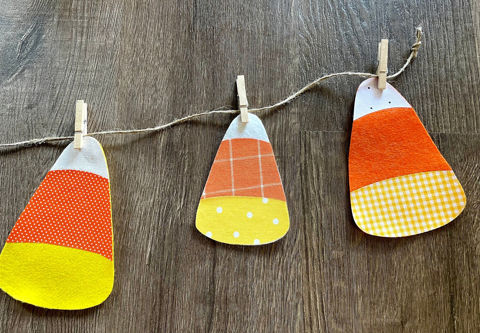 Candy Corn Garland // Candy Corn Banner // Candy Corn // - Etsy