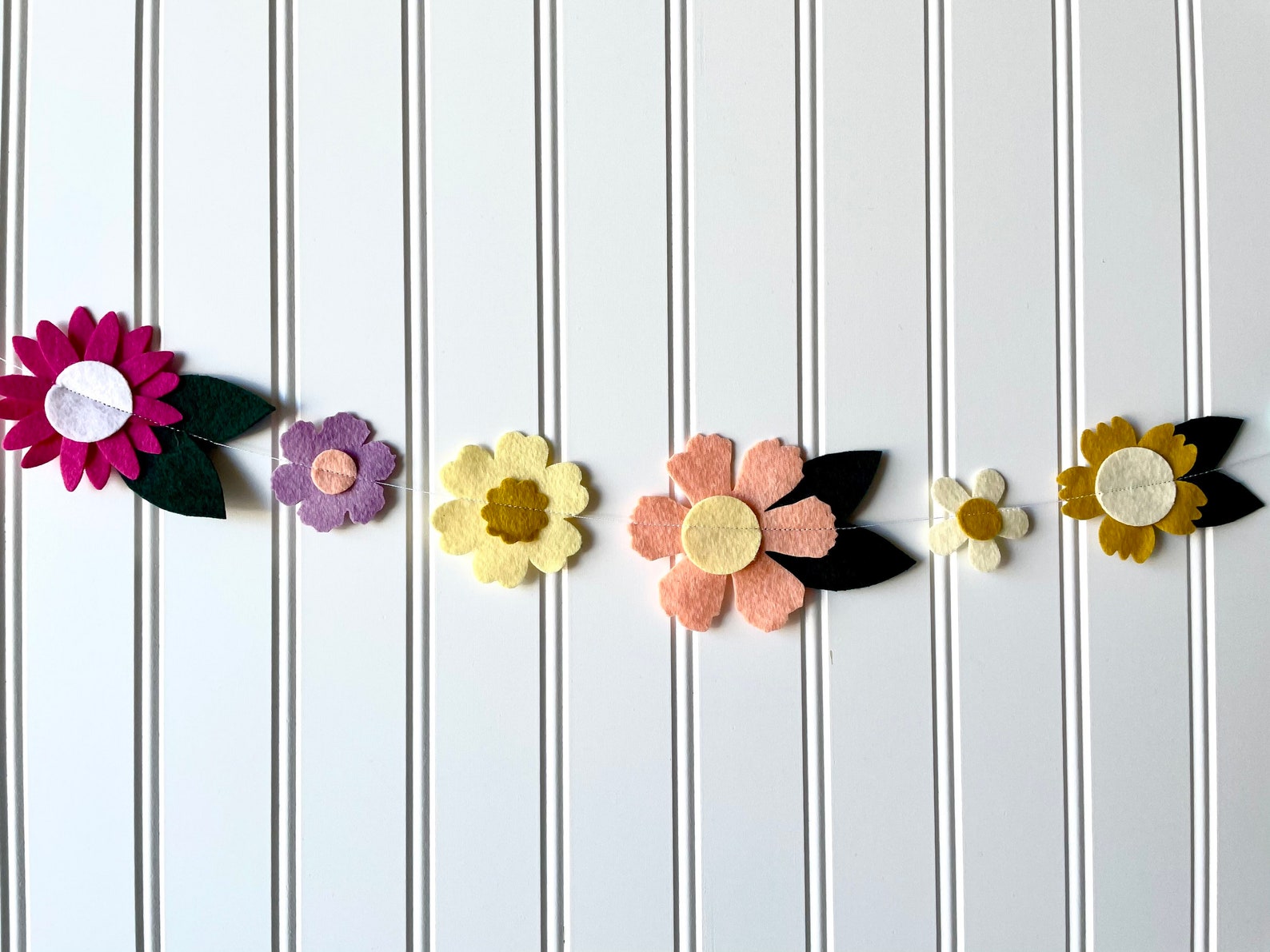Spring Floral Garland // Spring Flower Garland // Spring - Etsy