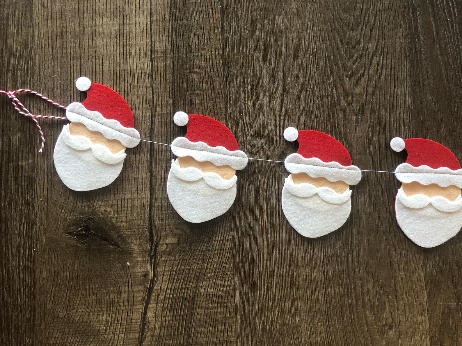 Santa Garland // Jolly Ole Saint Nick Garland // Christmas Garland ...