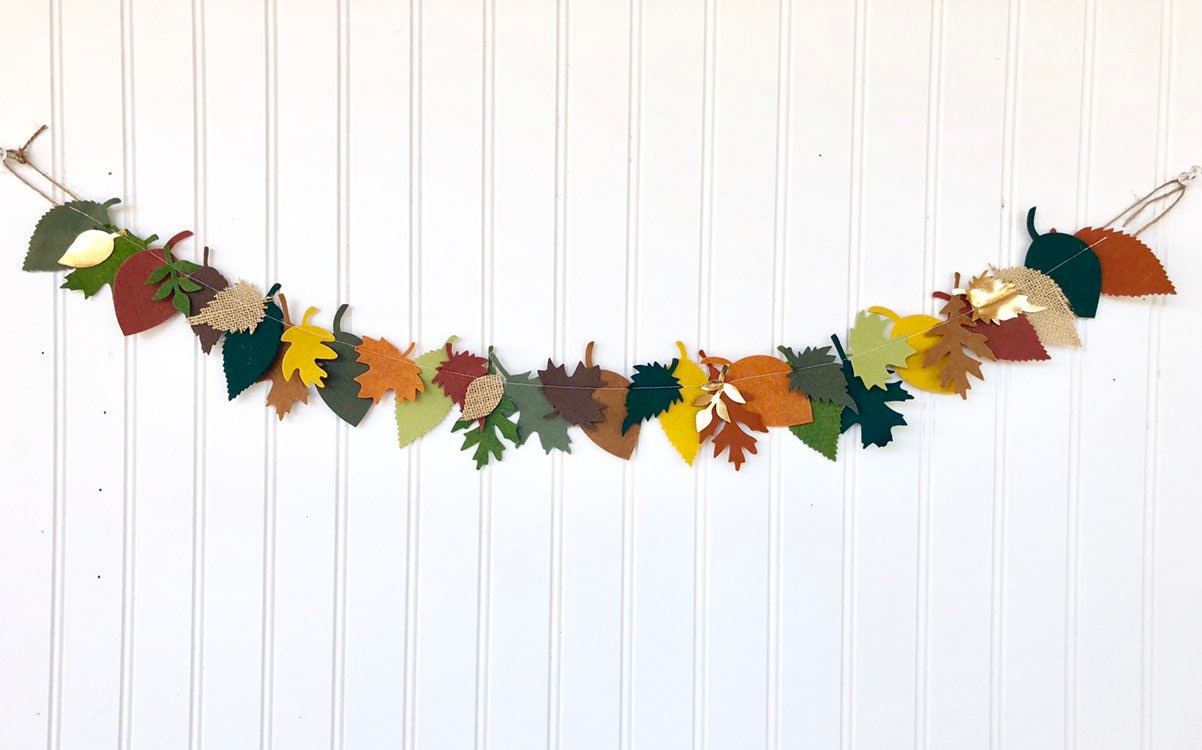 Falling Leaves Garland // Fall Leaves // Fall Garland // Leaf - Etsy