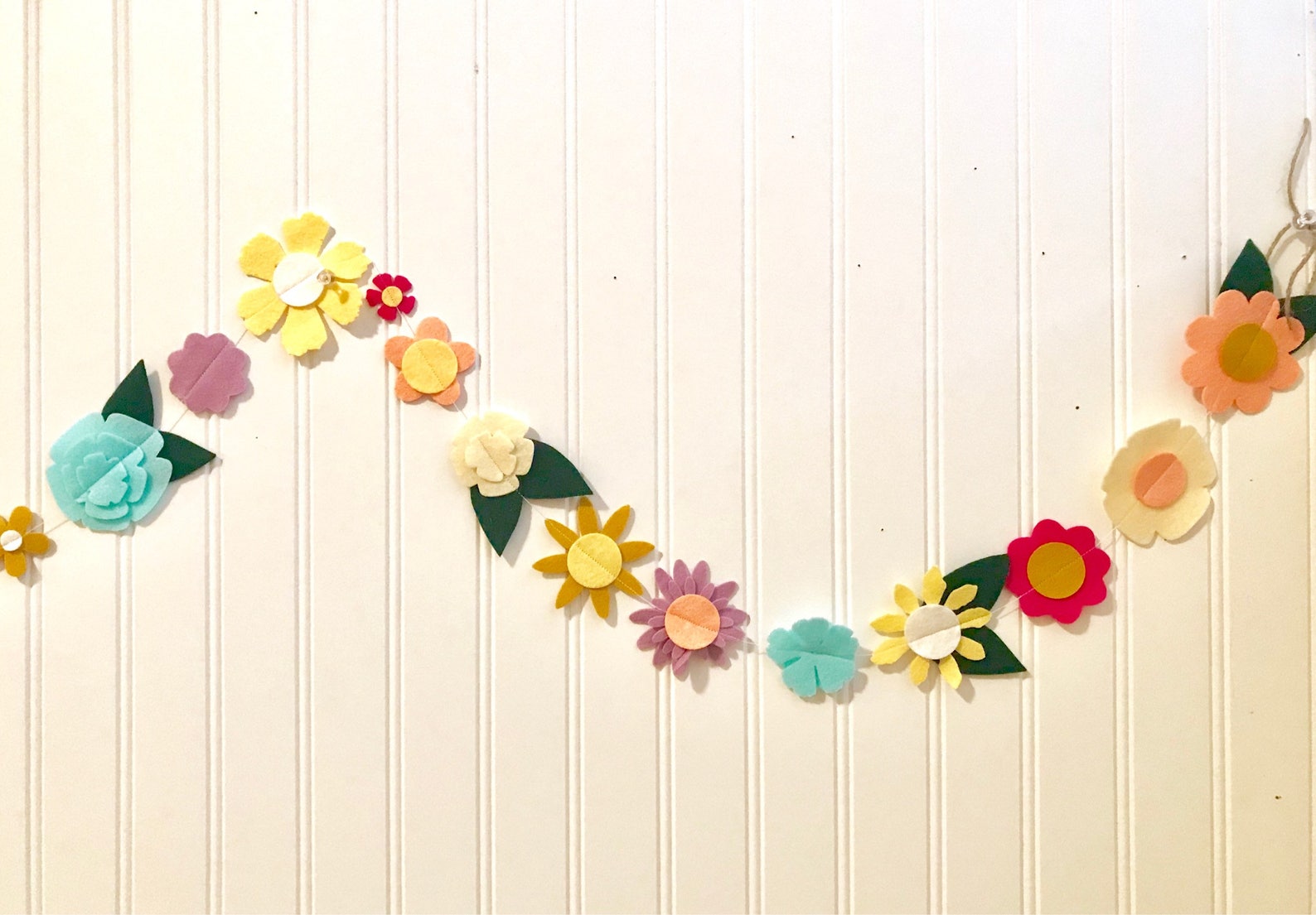 Spring Floral Garland // Spring Flower Garland // Spring | Etsy