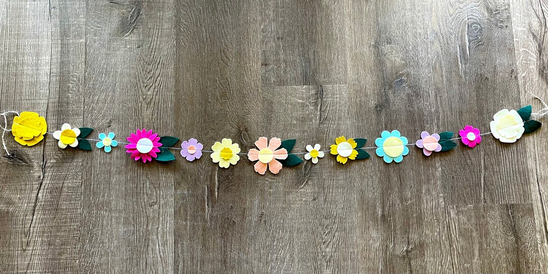 Spring Floral Garland // Spring Flower Garland // Spring Flowers ...