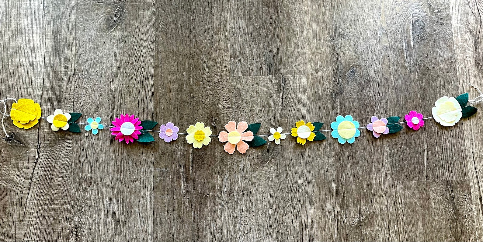 Spring Floral Garland // Spring Flower Garland // Spring - Etsy