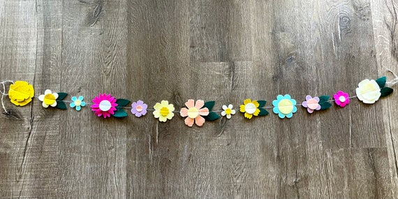 Spring Floral Garland // Spring Flower Garland // Spring - Etsy