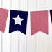 Patriotic Pennant Banner // Red White and Blue Pennant Banner - Etsy