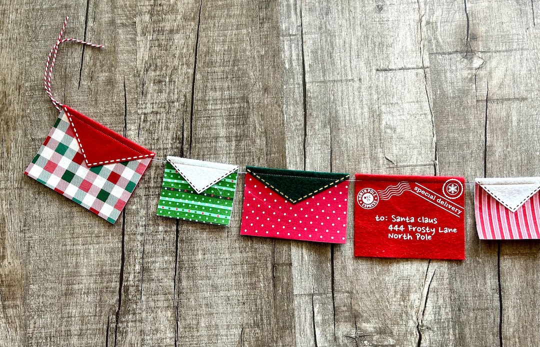 Letters to Santa Garland // Letters to Santa // Christmas Garland ...