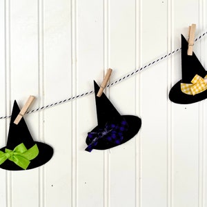 Witches Hat Garland // Halloween Garland // Witch Decor // Halloween ...