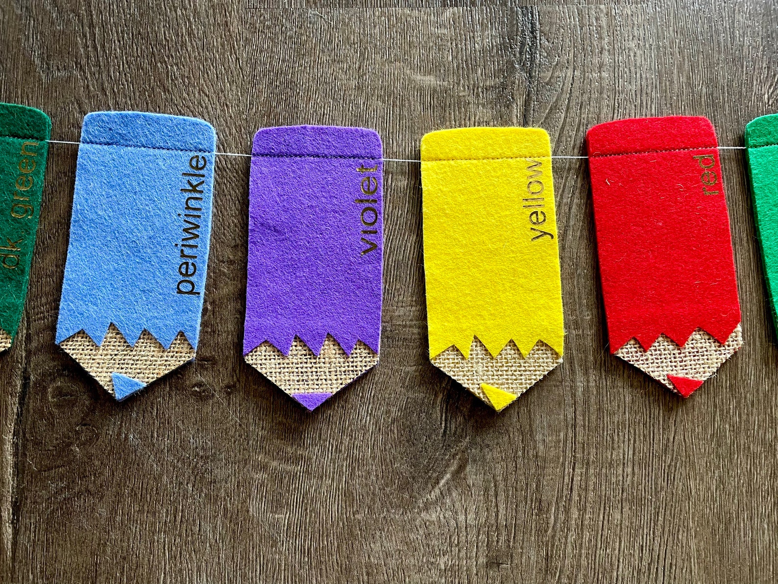 Colored Pencil Garland // Back to School Garland // Classroom Garland ...