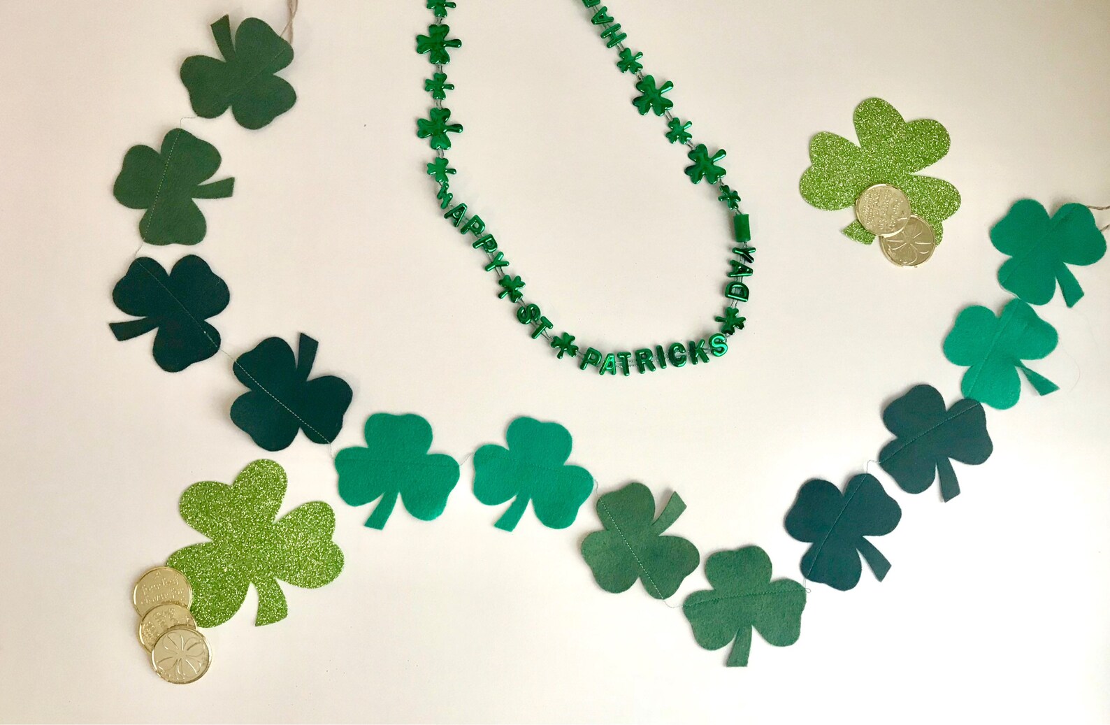 Shamrock Garland // Clover Garland // St. Patty's Day Garland // St ...