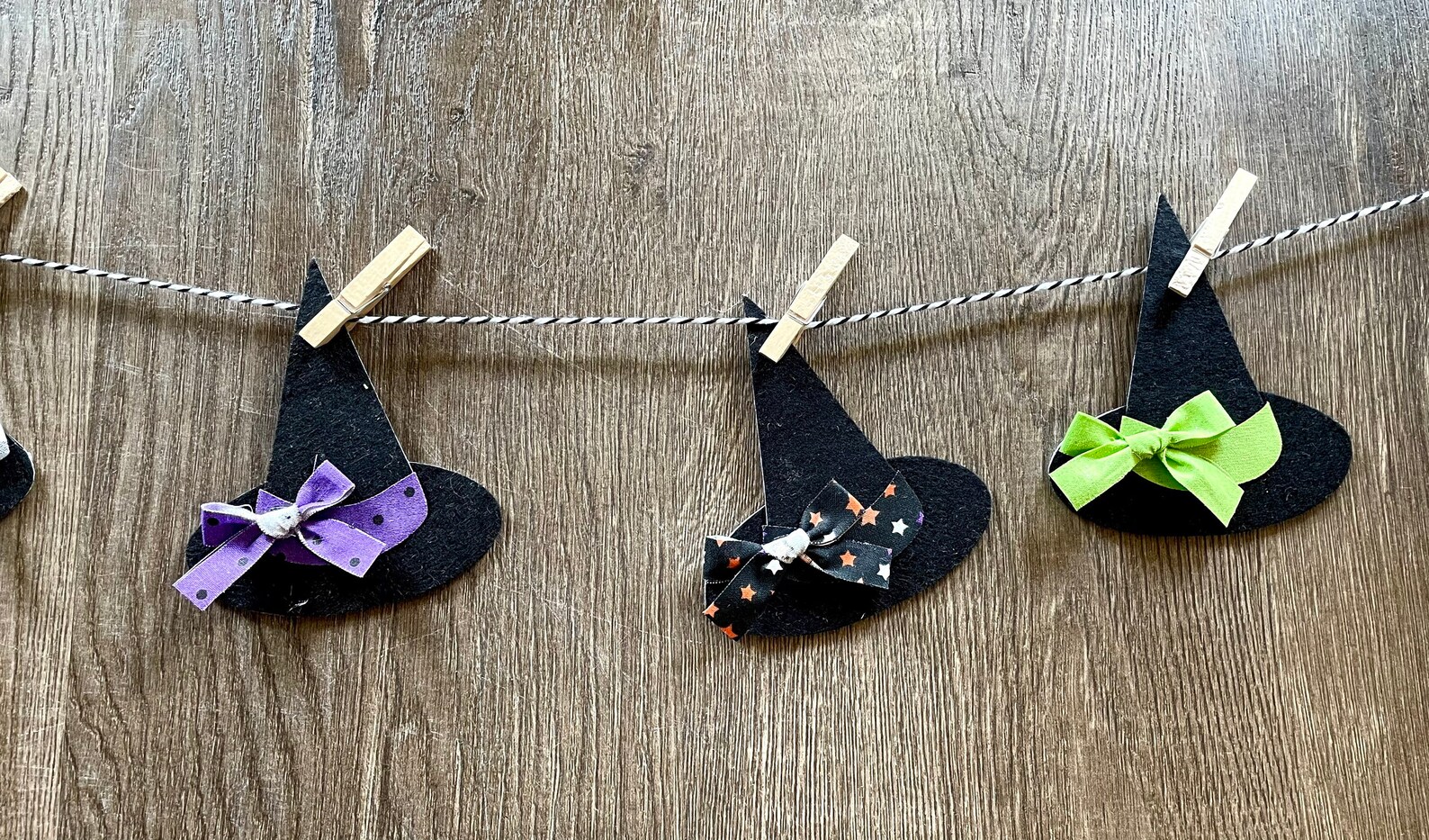 Witches Hat Garland // Halloween Garland // Witch Decor // - Etsy