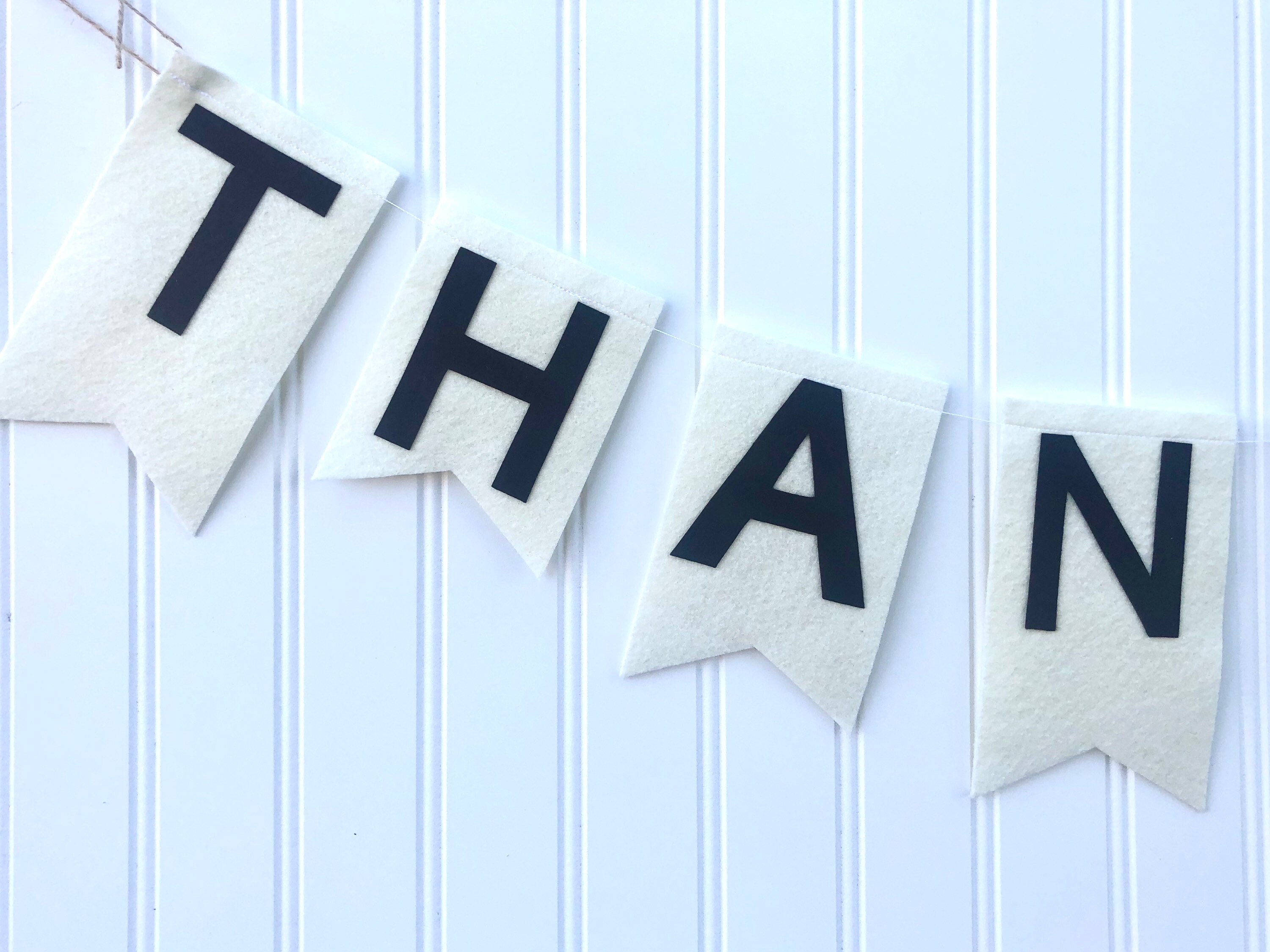 Thankful Pennant Banner // Thanksgiving Pennant Banner // - Etsy