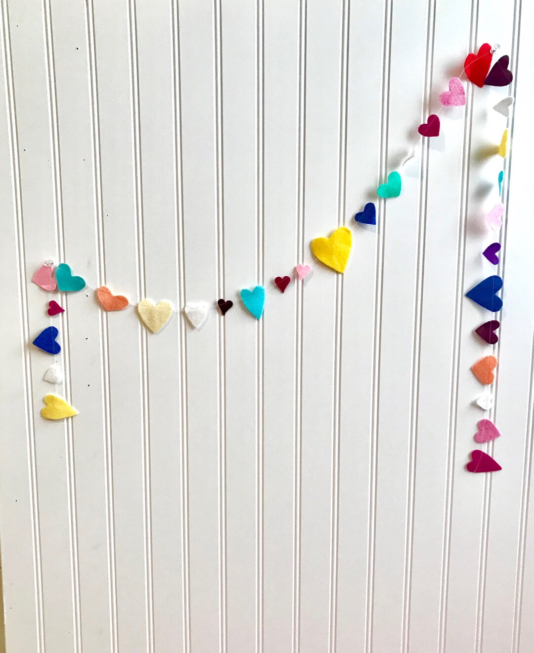 Confetti Heart Garland // Mini Heart Garland // Heart Garland ...