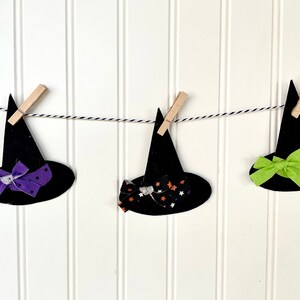 Witches Hat Garland // Halloween Garland // Witch Decor // Halloween ...