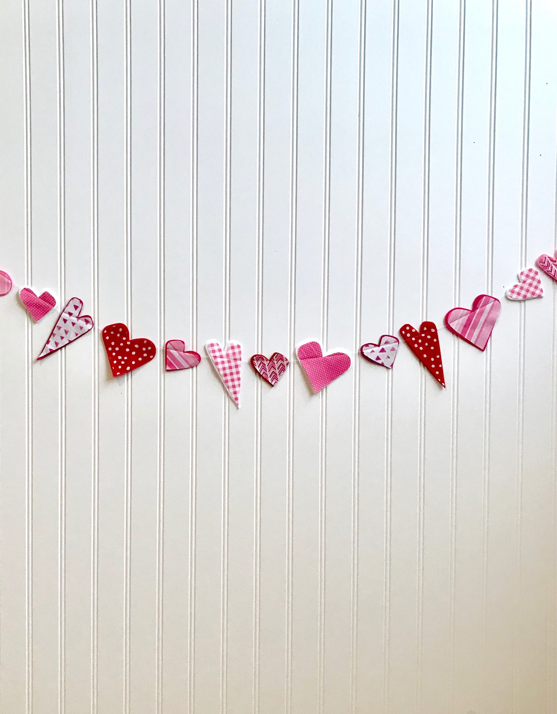 Heart Garland // Valentine's Day Garland // | Etsy