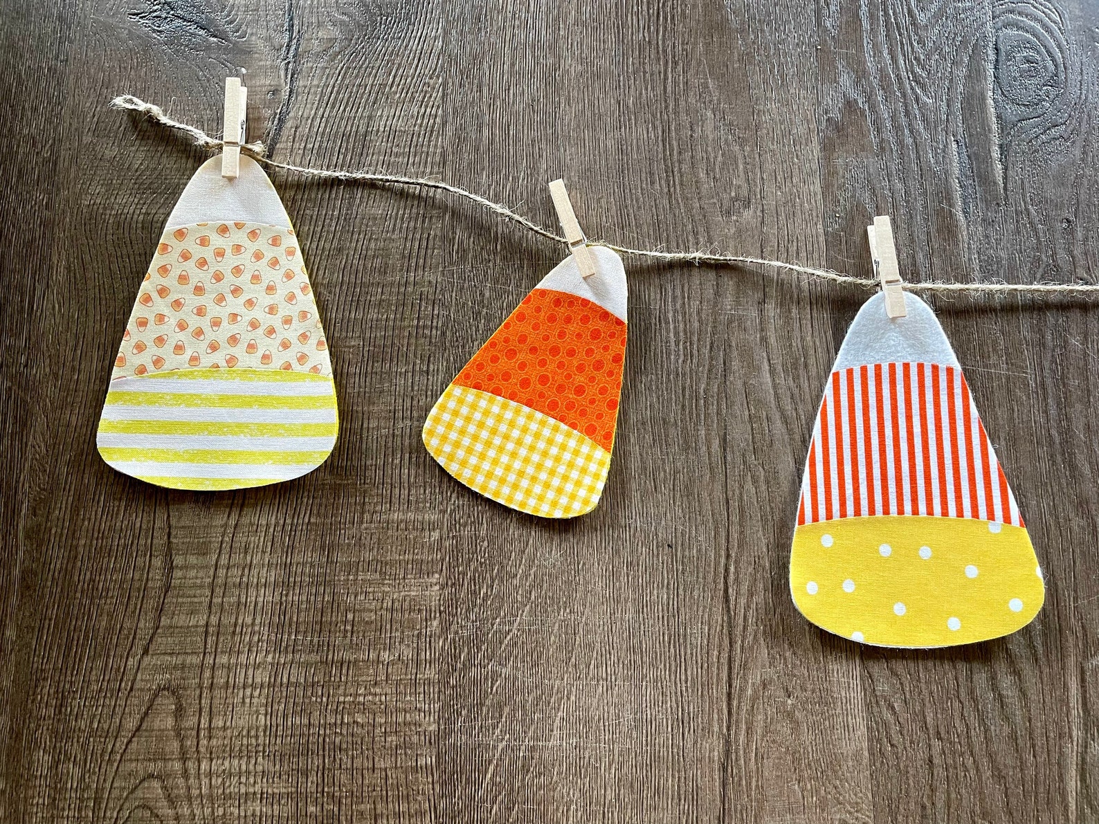Candy Corn Garland // Candy Corn Banner // Candy Corn // | Etsy