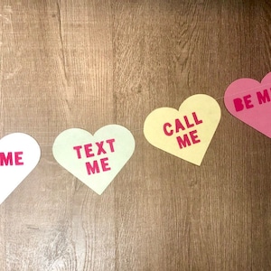 Candy Hearts Garland // Candy Hearts // Heart Garland // Valentine’s ...