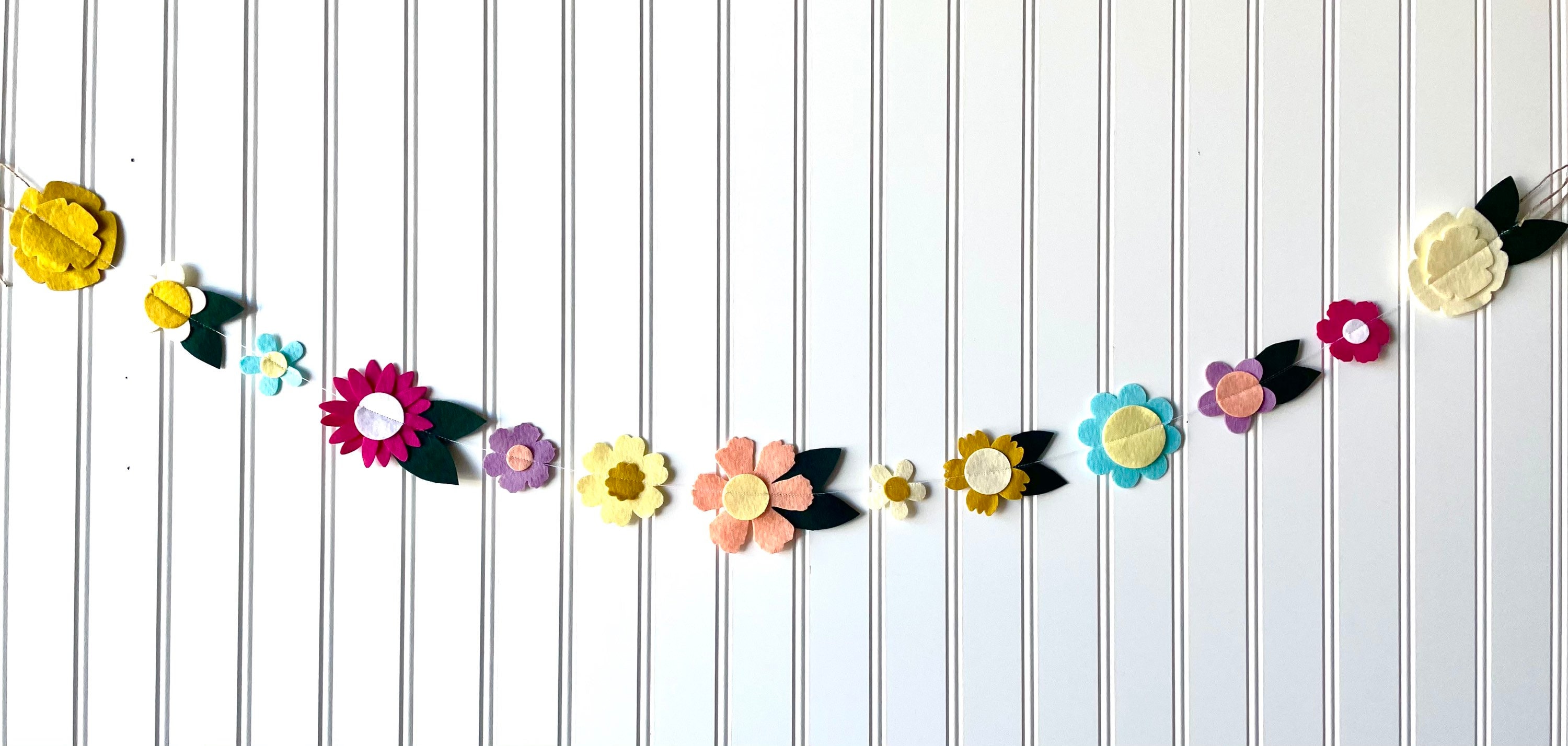 Spring Floral Garland // Spring Flower Garland // Spring - Etsy