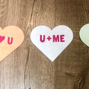 Candy Hearts Garland // Candy Hearts // Heart Garland // Valentine’s ...