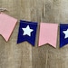 Patriotic Pennant Banner // Red White and Blue Pennant Banner // 4th of ...