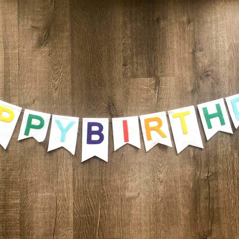 Birthday Pennant Banner - Etsy