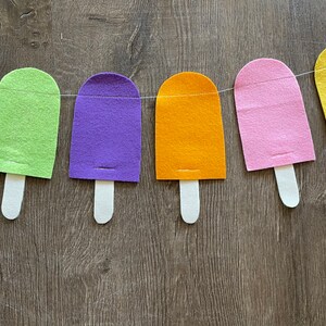 Popsicle Garland // Summer Garland // Summer Banner // Summer Decor ...