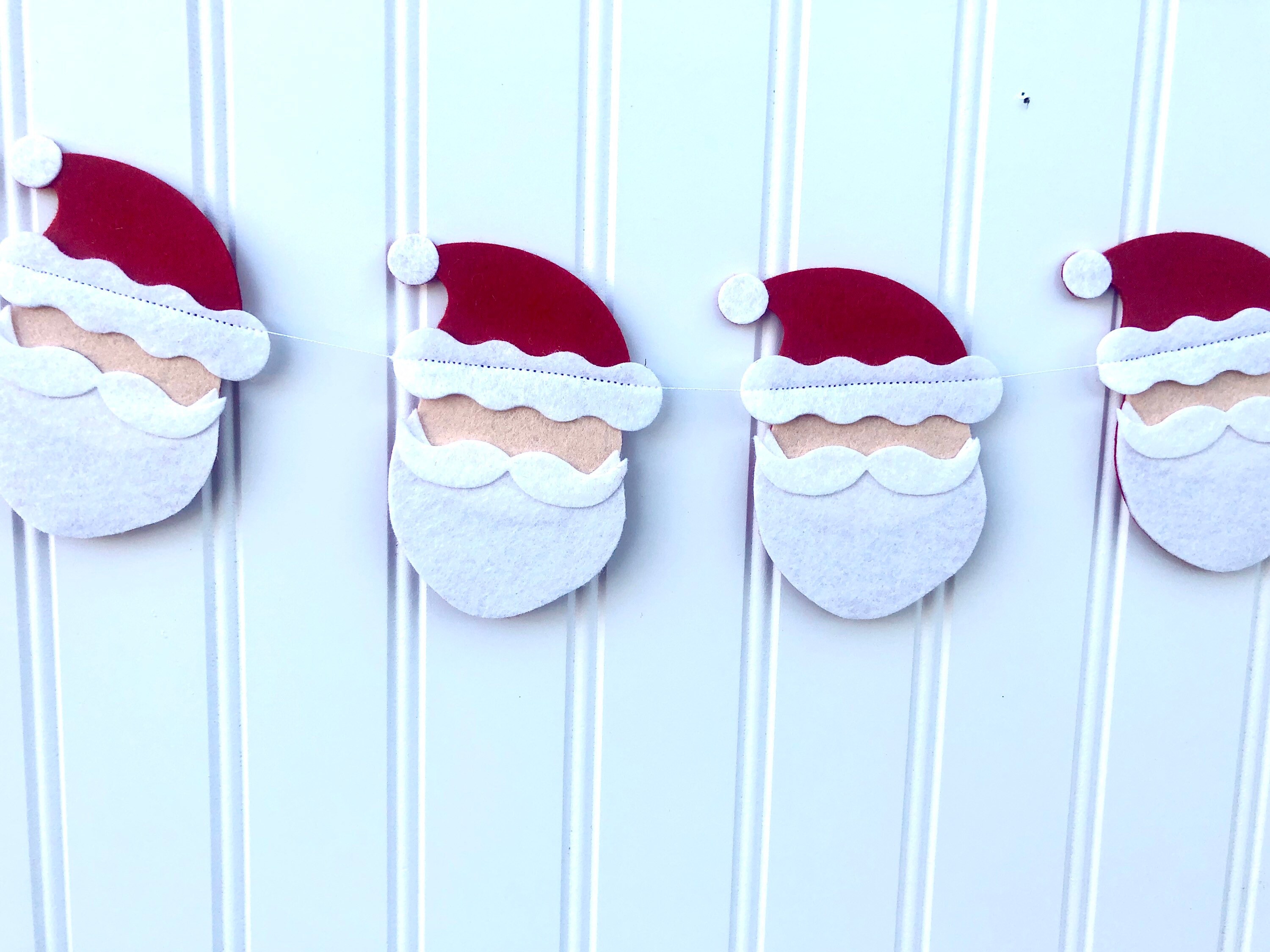 Santa Garland // Jolly Ole Saint Nick Garland // Christmas Garland ...
