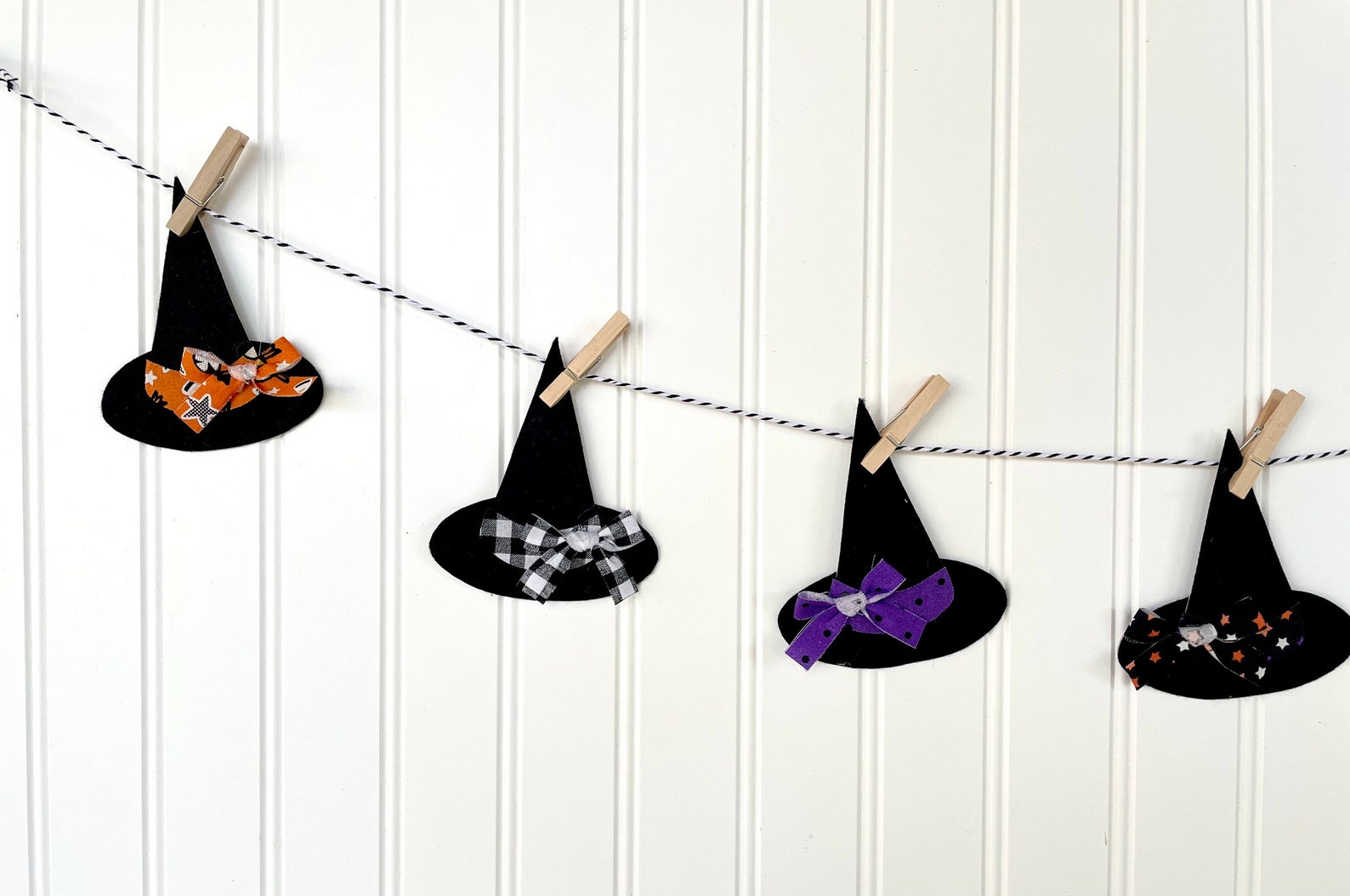 Witches Hat Garland // Halloween Garland // Witch Decor // Halloween ...