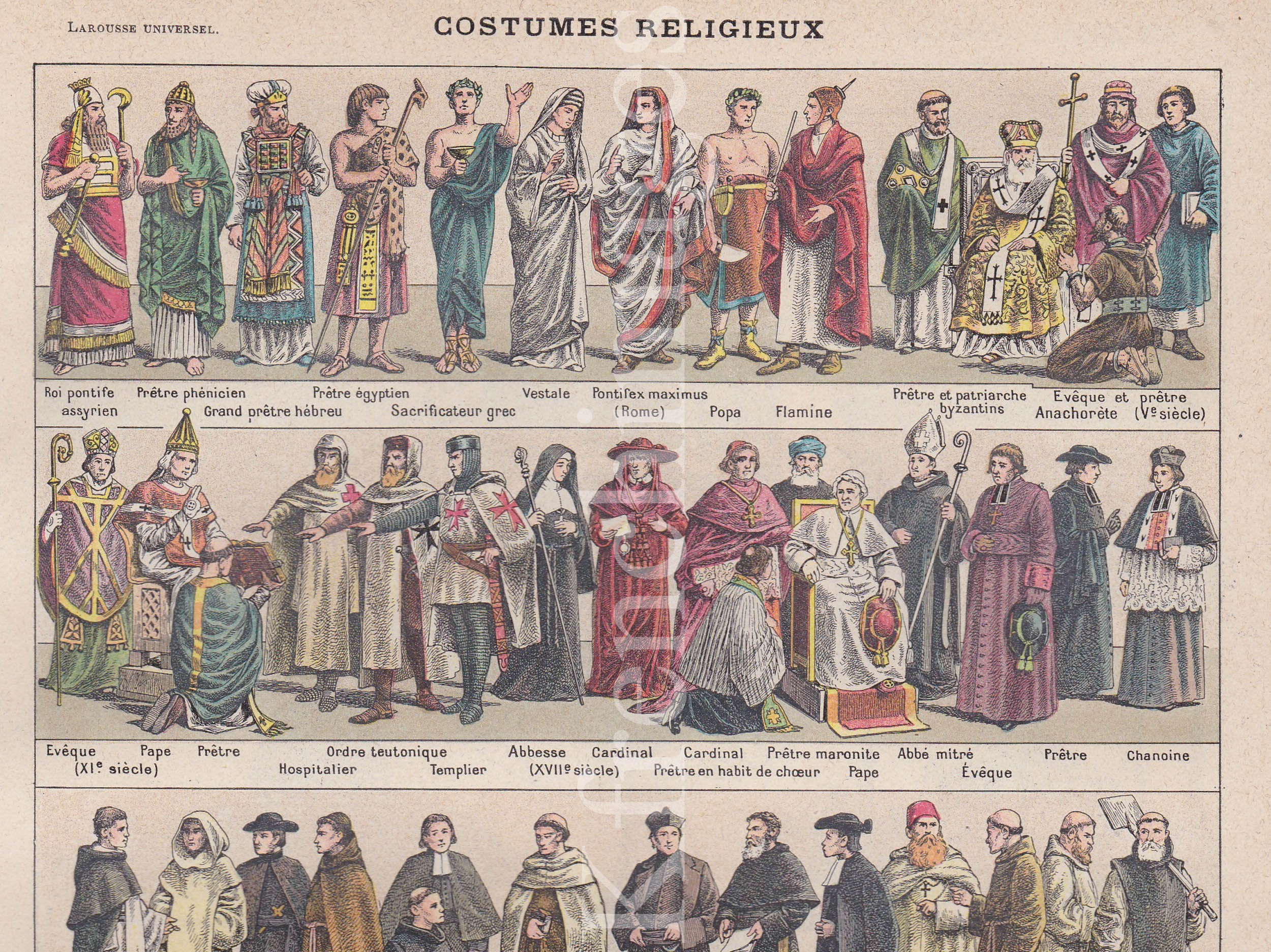 World Religious Dressing / Uniforms / Costumes Signed French Vintage ...