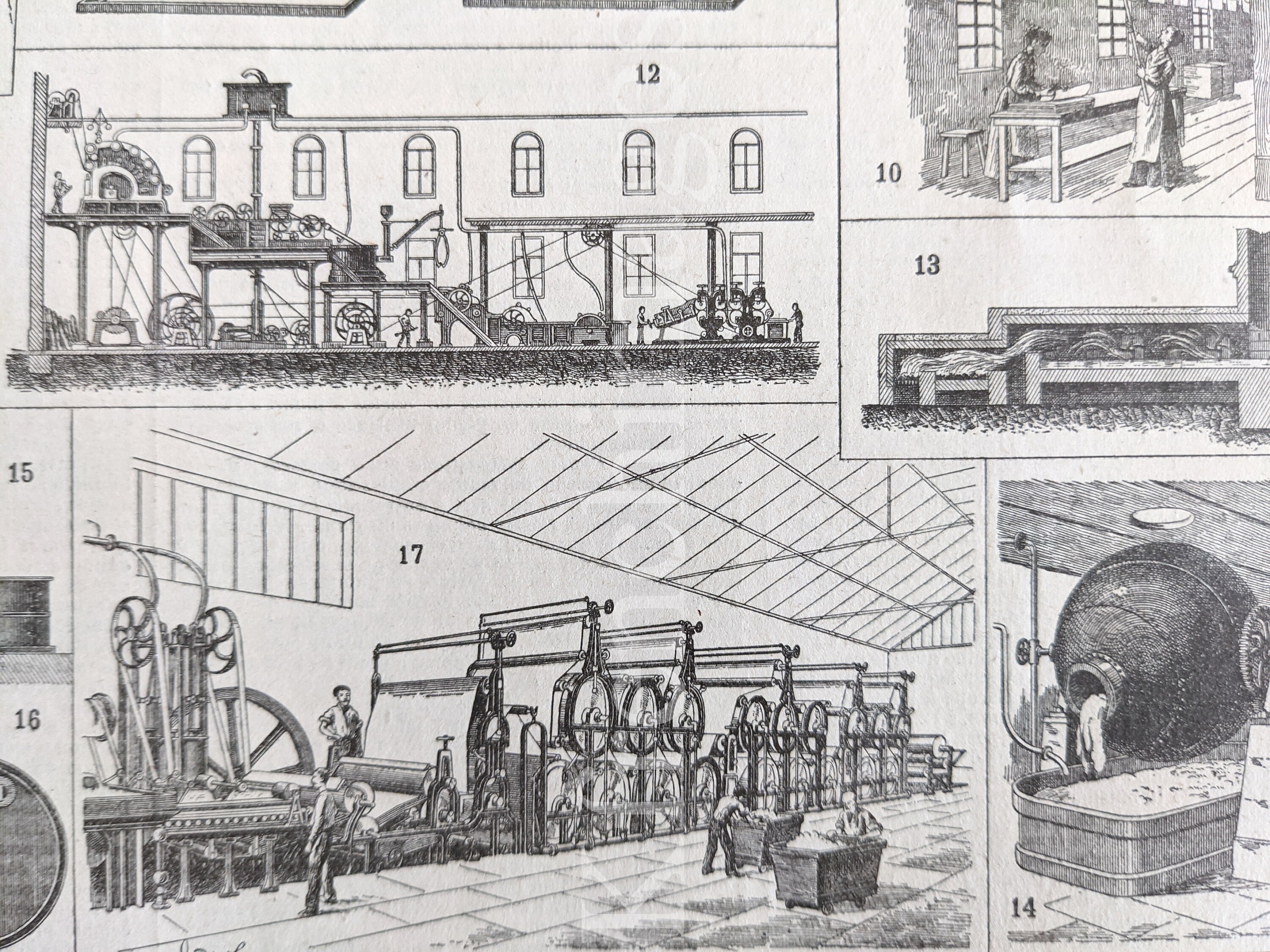 1900 Paper Factory French Antique Original Print to Frame or Scrapbook ...