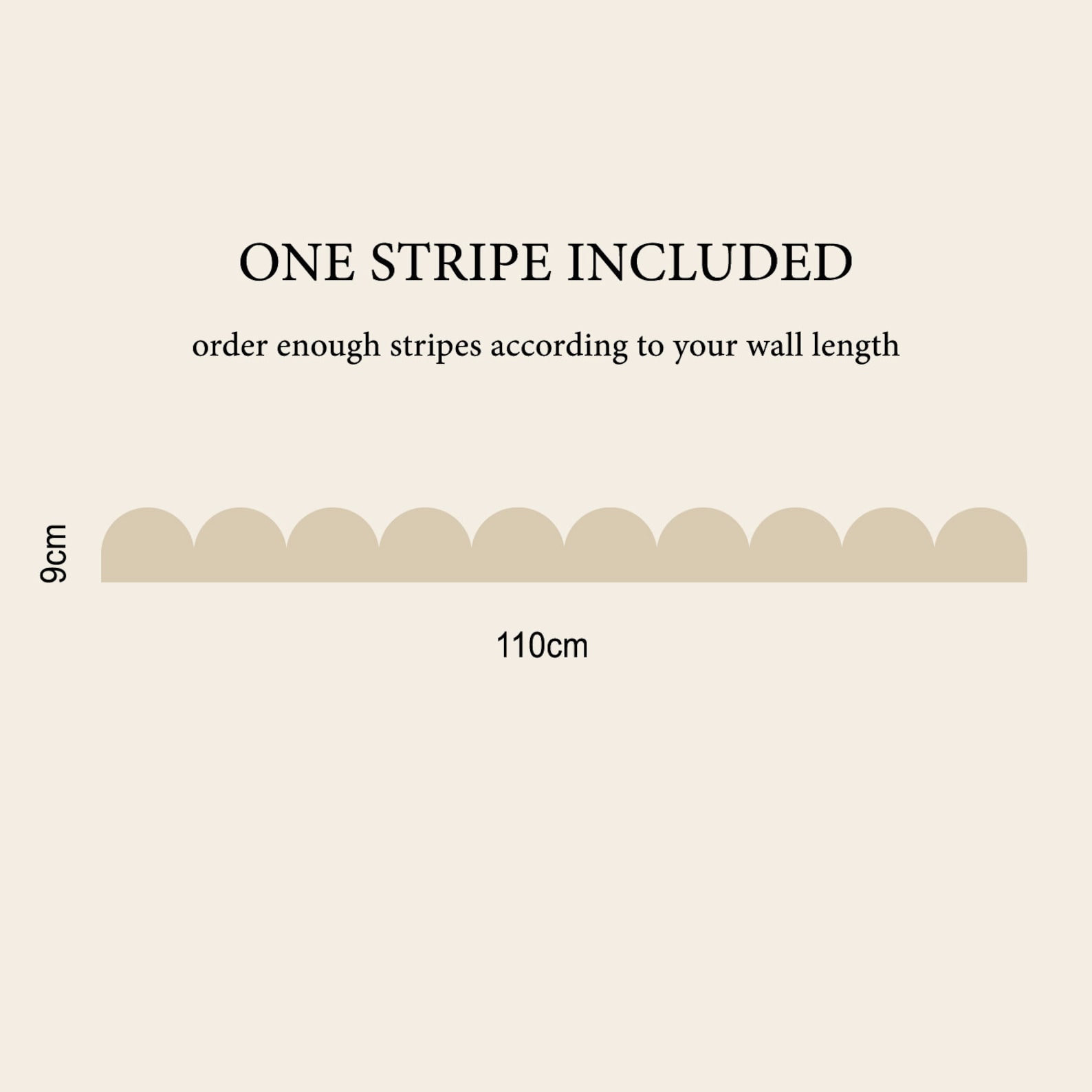 Scalloped Border Decal, Scalloped Wall Sticker, Scalloped Edge Wall ...