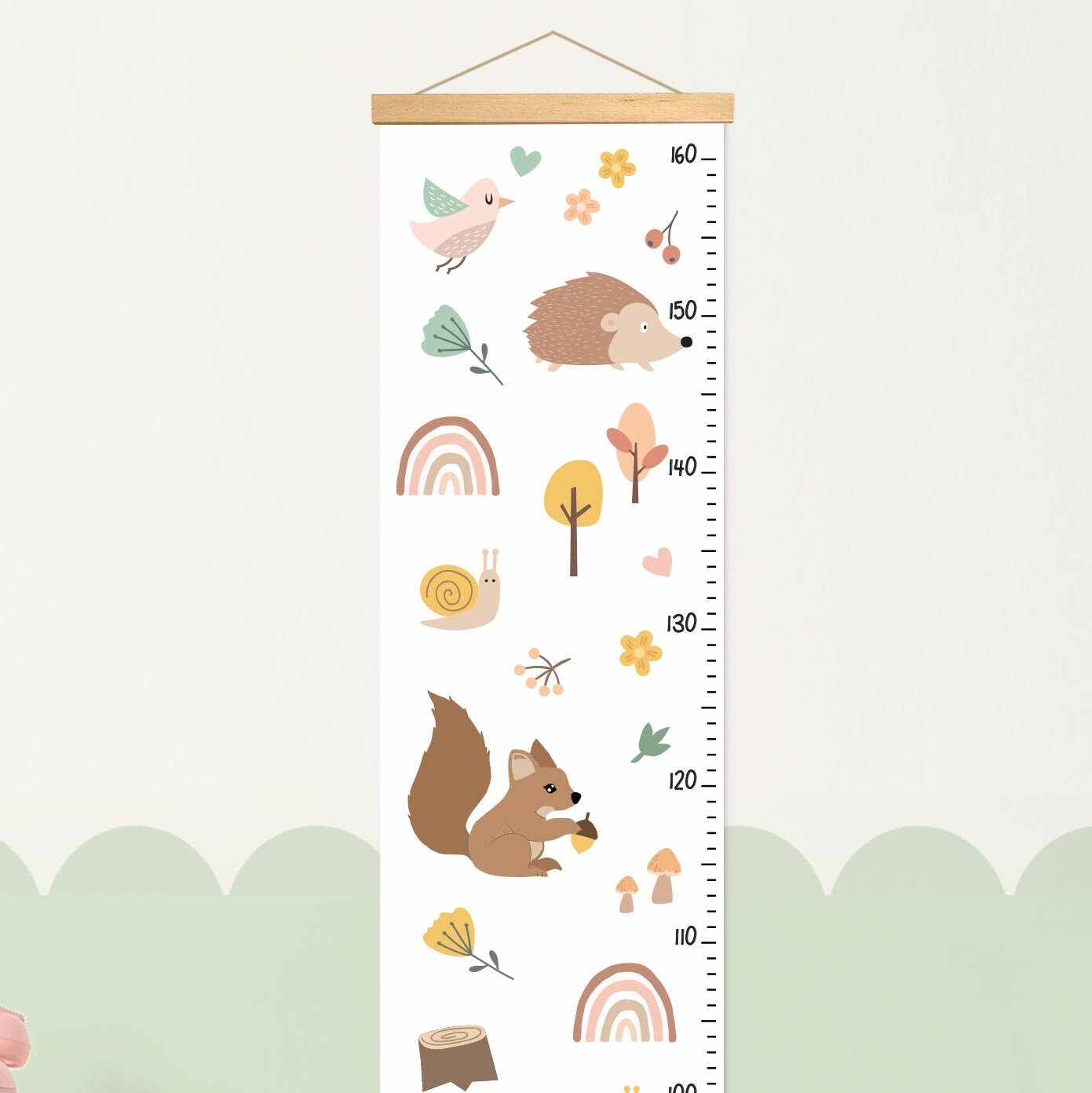 Bambi Growth Chart Woodland Growth Chart Canvas Height - Etsy Australia