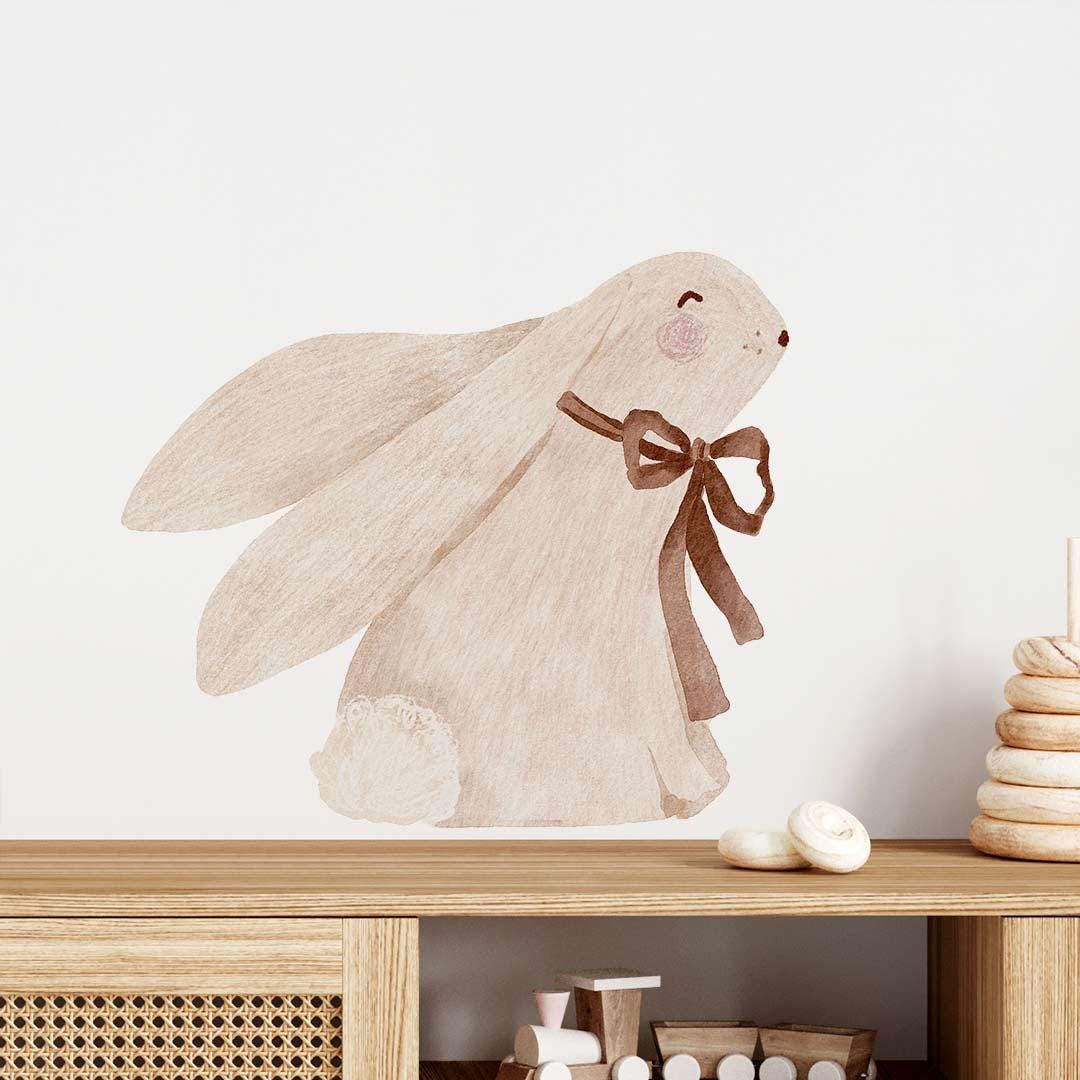 Bunny Decal, Big Rabbit Wall Sticker, Removable Decal, Kids Wall ...