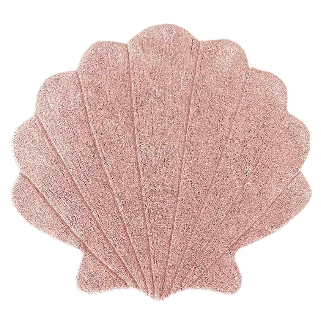 Shell Pink Rug, Pink Cotton Rug, Rug for Kids Room, Shell Carpet, Shell ...