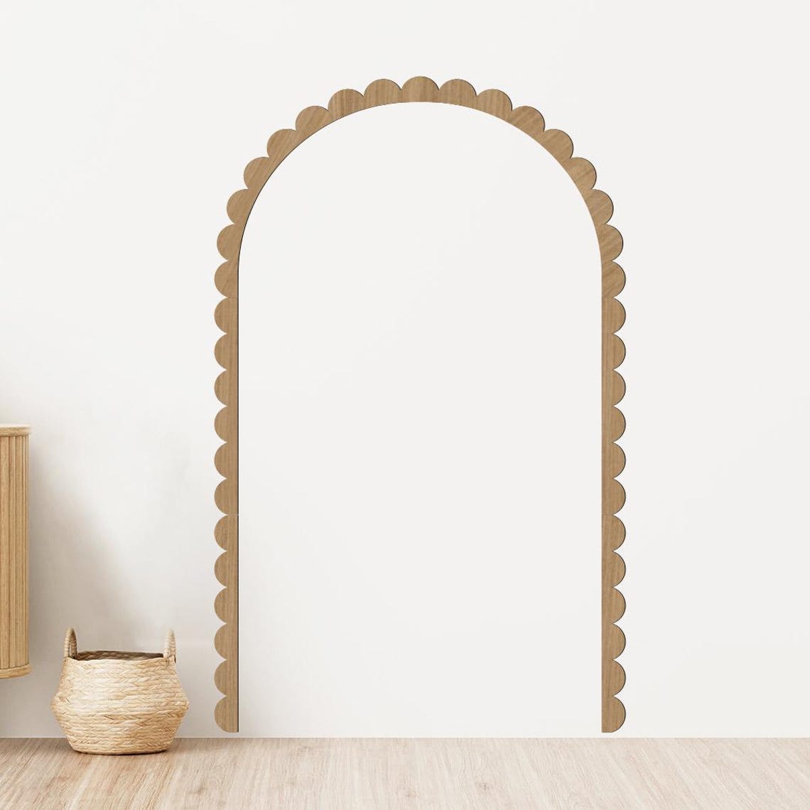 Scalloped Wooden Arch, Wall Molding Wood, Wooden Wall Molding Arch ...