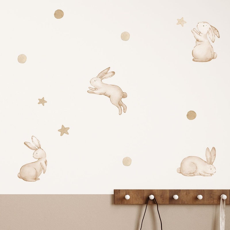 Bunny Wall Decal - Etsy