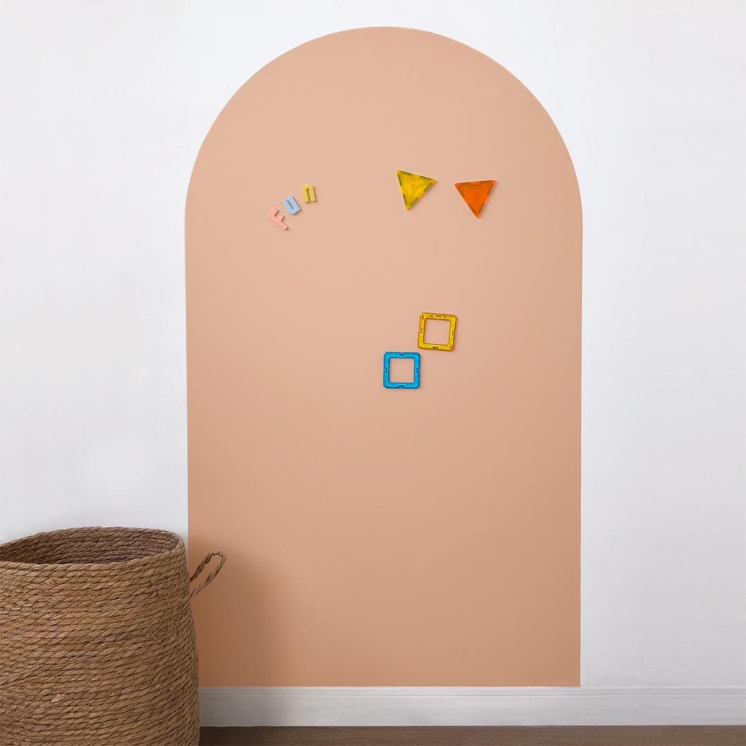 Magnetic Wall Decal Arch Shape in PEACH, Magnetic Decal Removable for ...
