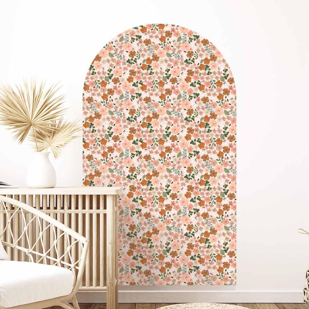 Floral Arch Decal, Arch Wall Sticker, Wall Decals for Kids Room ...