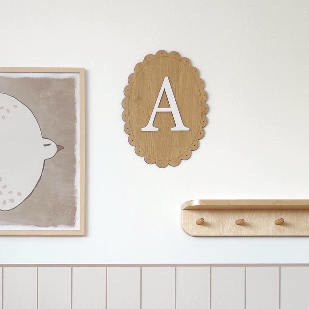 Letter Wall Decor, Wooden Letter Wall Art for Kids Room, Vintage Style ...