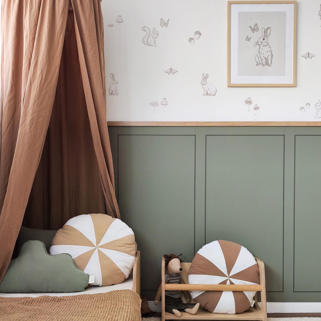 Half Wallpaper Panelling, Bottom Wall Wallpaper, Peel and Stick ...