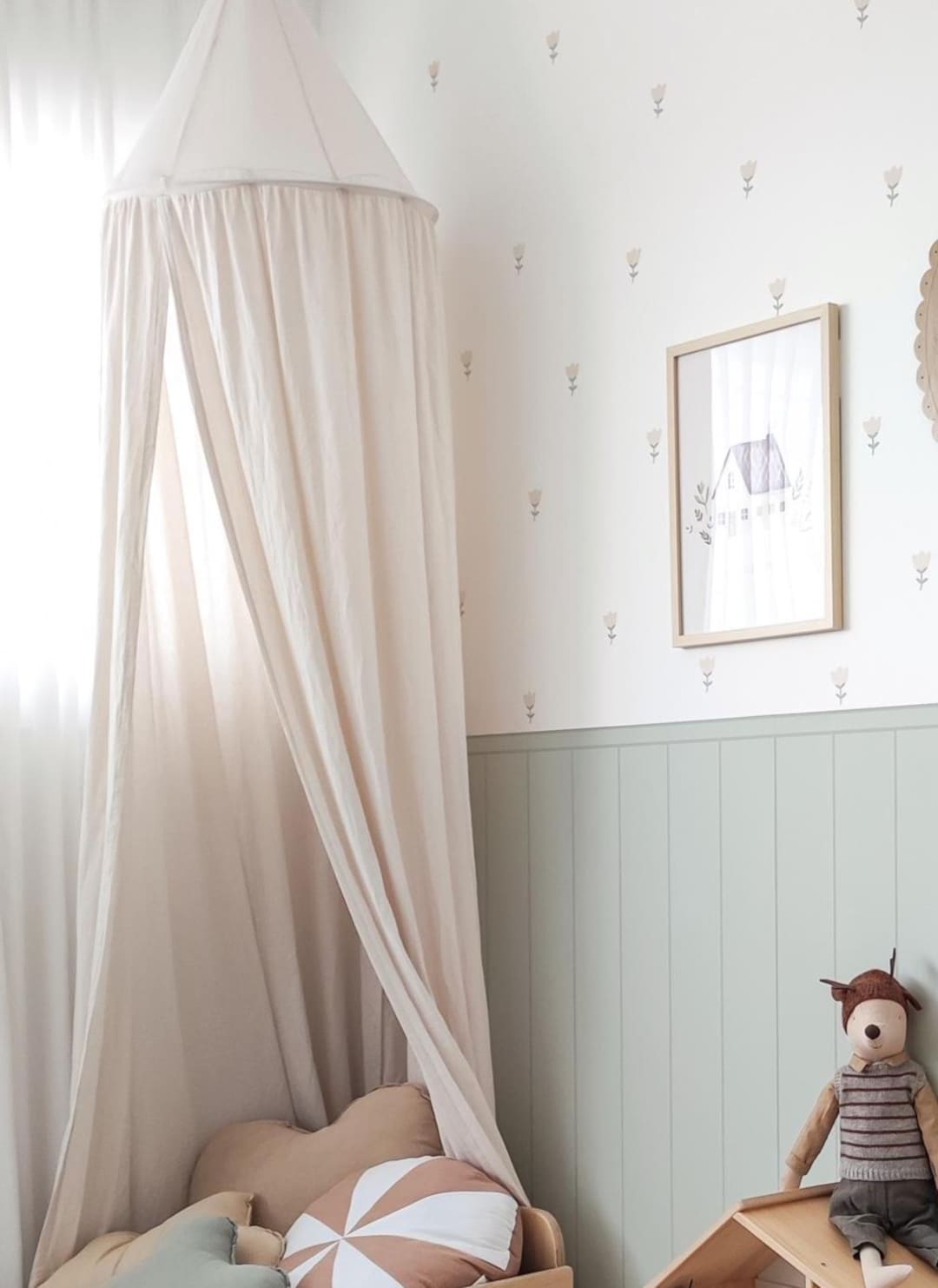 Canopy Ivory, Bed Canopy, Baby Canopy, Kids Canopy, Bed Tent, Nursery ...