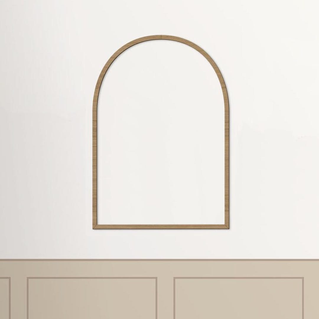 Small Wooden Arch, Wall Molding Wood, Wooden Wall Molding Arch Shaped ...