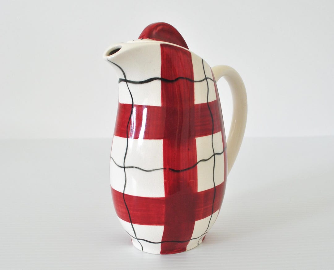 1950s J&G Meakin HABITANT Studio Ware | Red Colourway | Hand Painted ...
