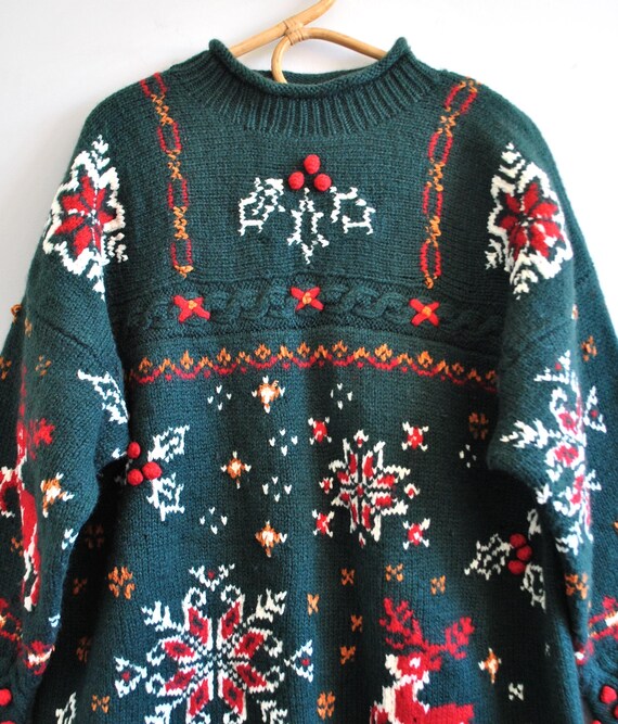 Rare Vintage LAURA ASHLEY Christmas Sweater | 90% Woo… - Gem