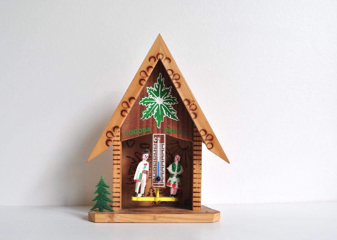 Vintage 1960s German Weather House | Heidi House | Weather Vane ...