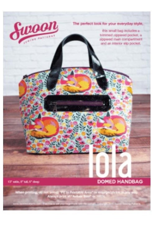 SWOON Lola Bag Pattern, Acrylic Templates, SWOON Patterns, SWOON ...